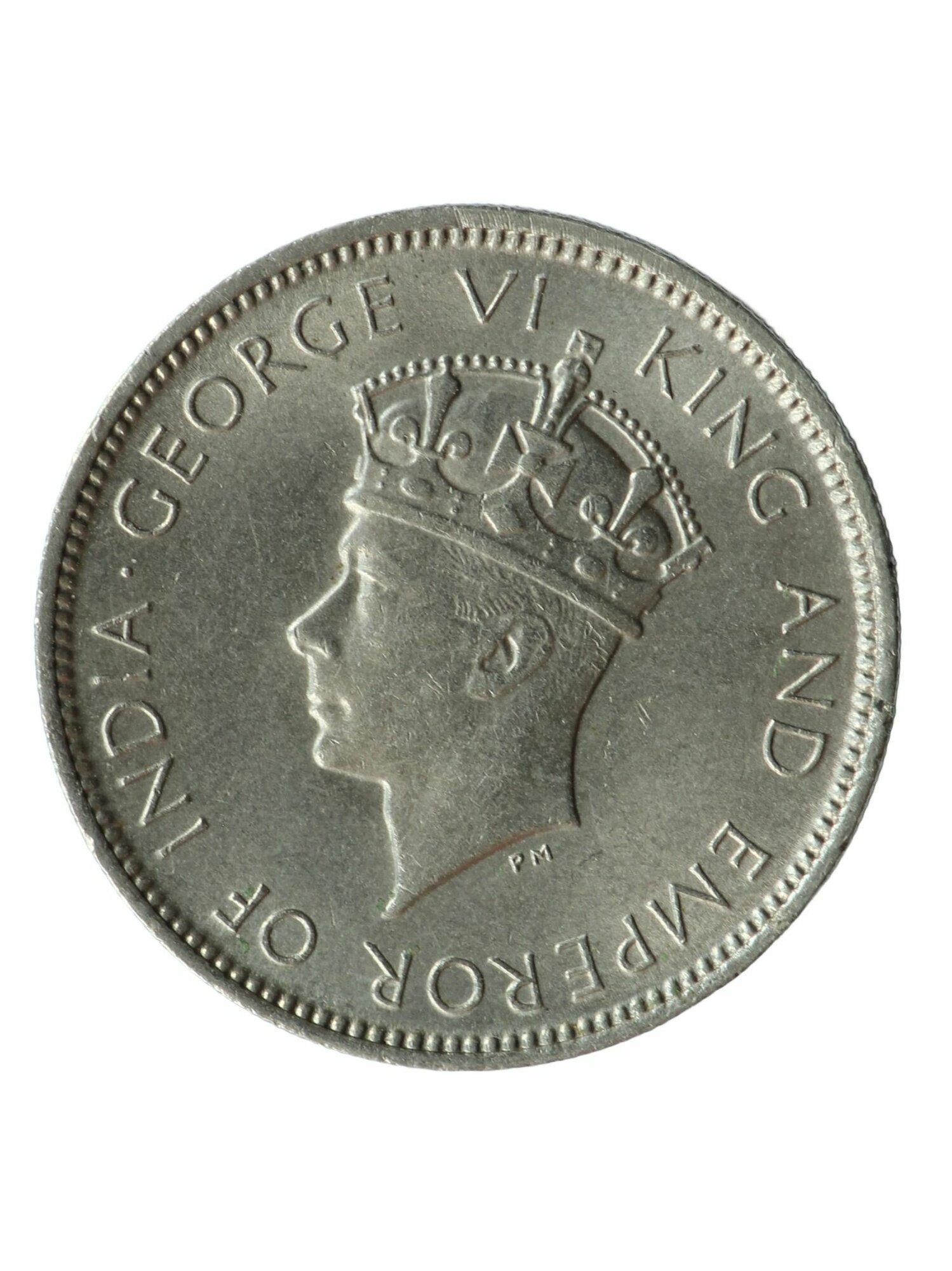 Подлинная монета Гонконг 10 центов 1937 Георг VI UNC