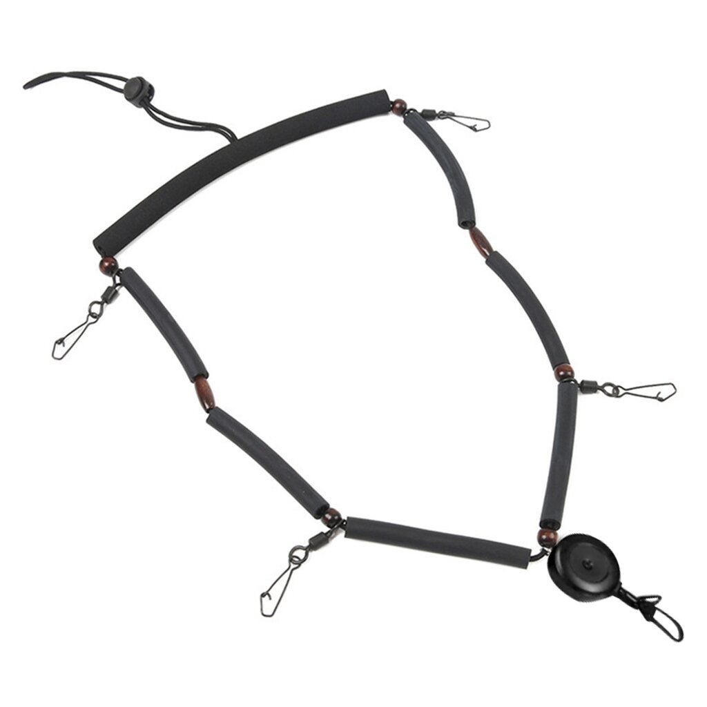 Многофункциональное Ожерелье-Талреп для Ловли Нахлыстом с Зажимом и Втягивающим устройством Быстроразъемный Рыболовный Инструмент-Талреп Для Рыболовных Снастей