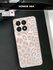 Чехол на Honor X8A / Хонор X8A с принтом Паттерн бежевый леопард, прозрачный