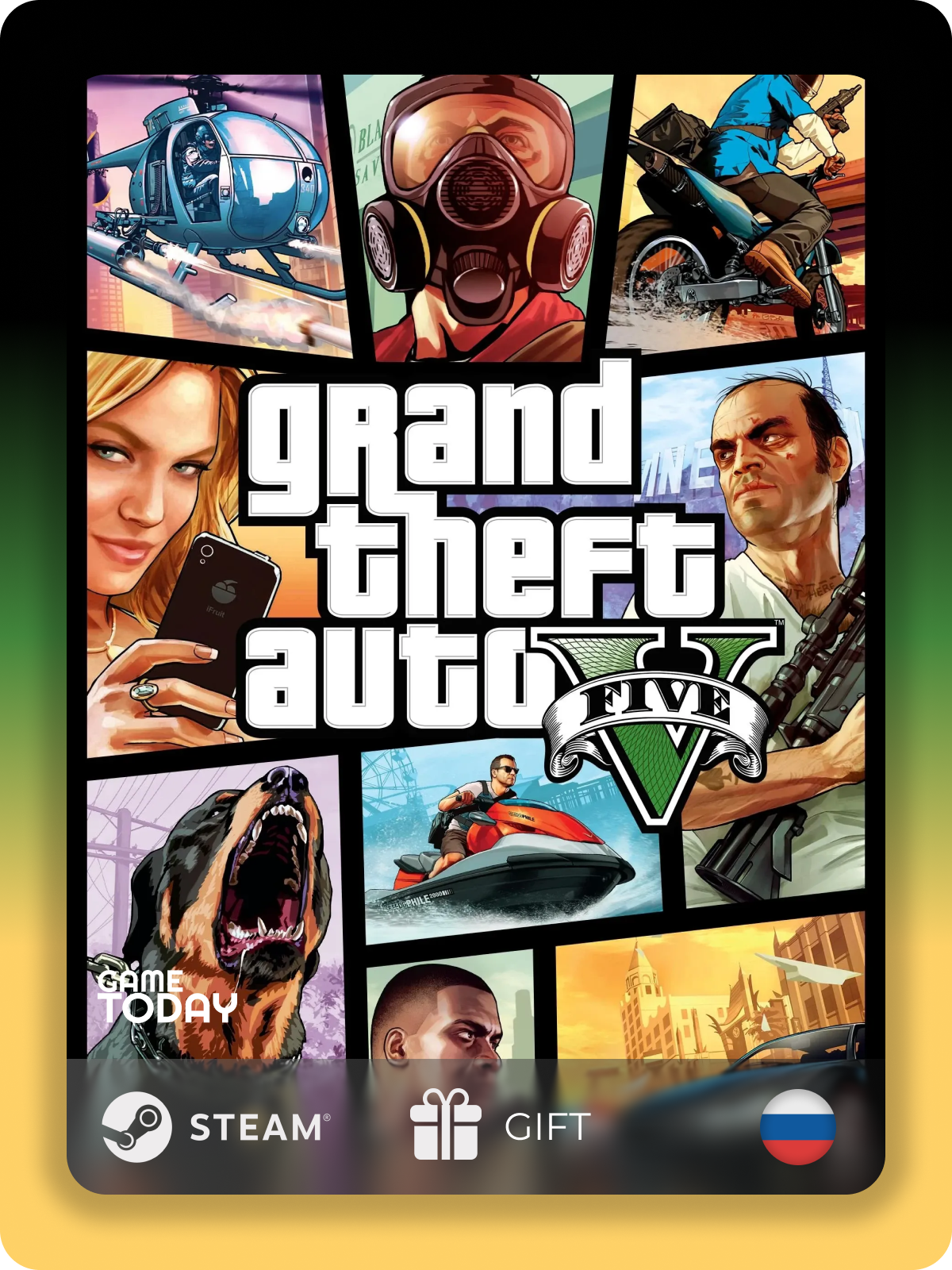 Grand Theft Auto V Enhanced | Игра в Steam | PC | Отправка подарком | Регион активации Россия
