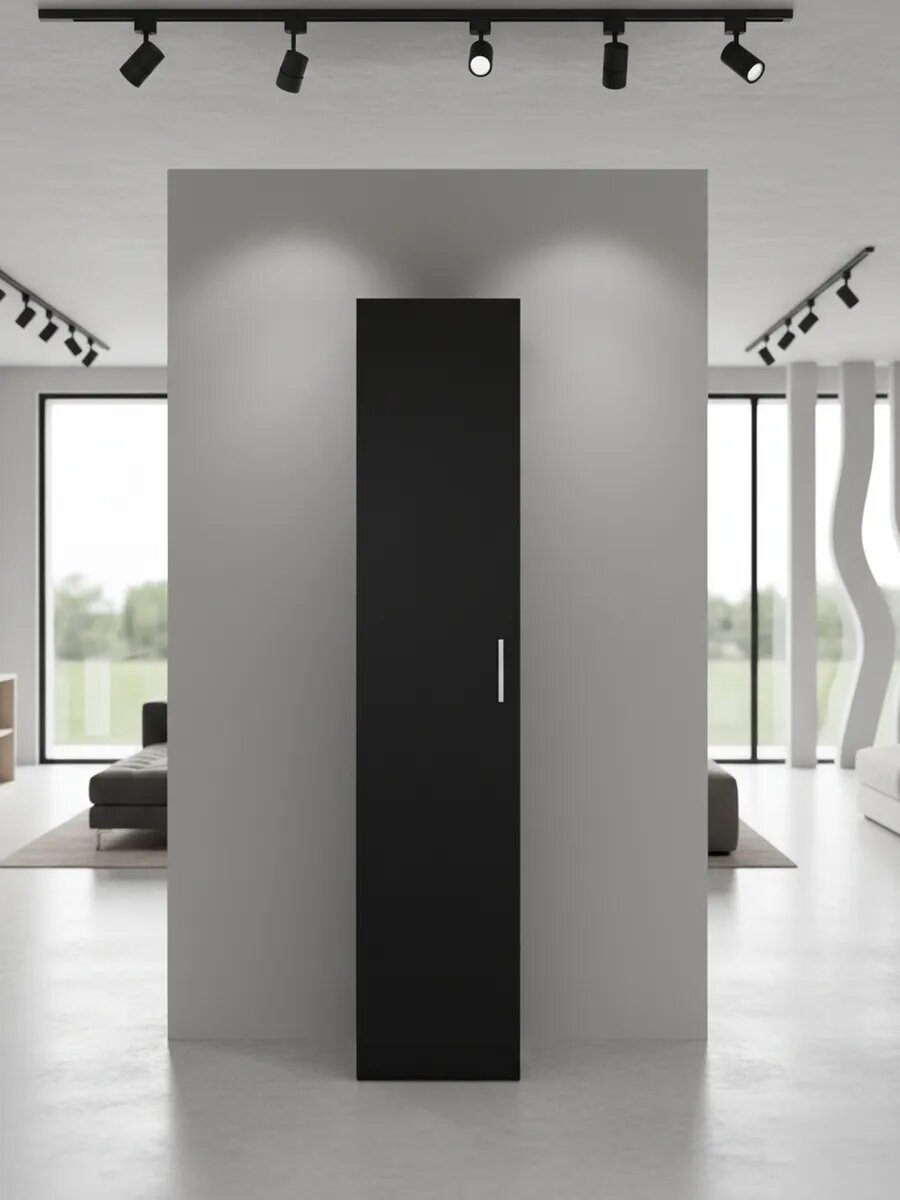 Шкаф пенал FRESTER для одежды распашной с полками деревянный, от производителя