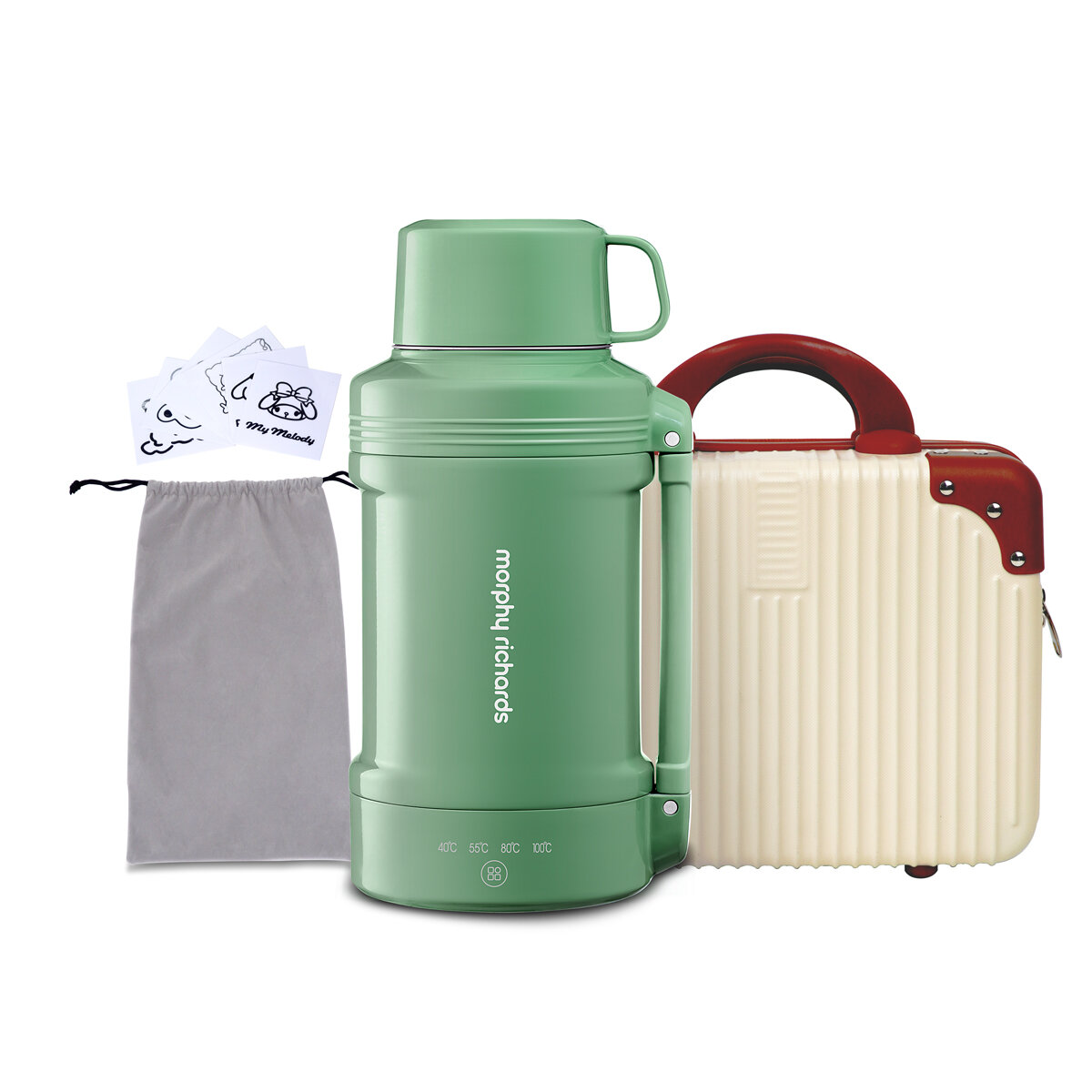 Электрический чайник Morphy Richards, one drink four seasons set green