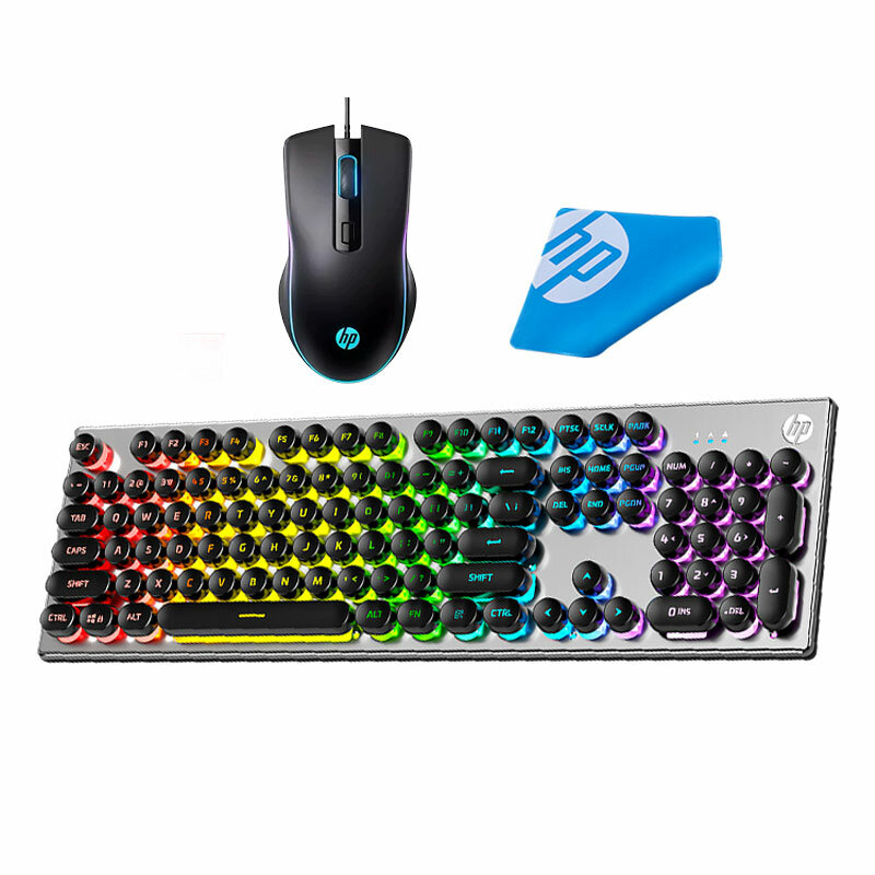 Комплект клавиатуры и мыши HP, черный, 5804821, для ПК, USB