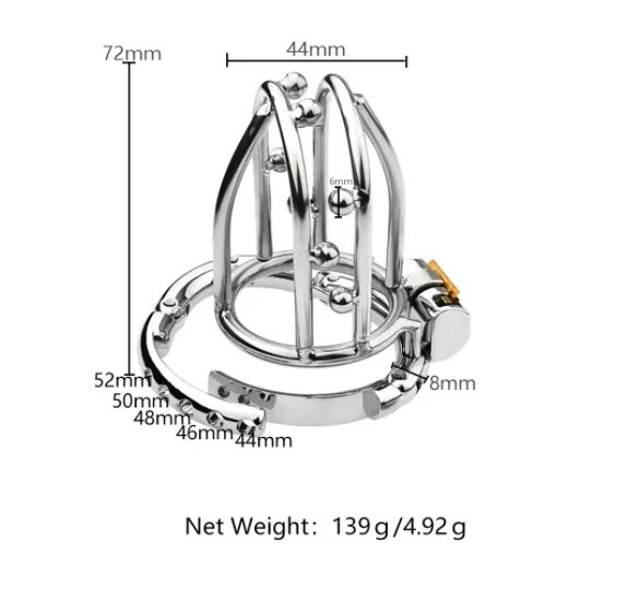 Замок целомудрия, регулируемые металлические устройства целомудрия, уретральная пробка, клетка 21