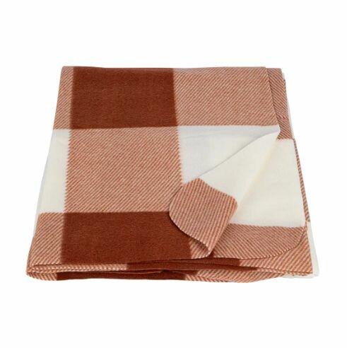 Плед Windsor 130x170 см флис цвет коричневый