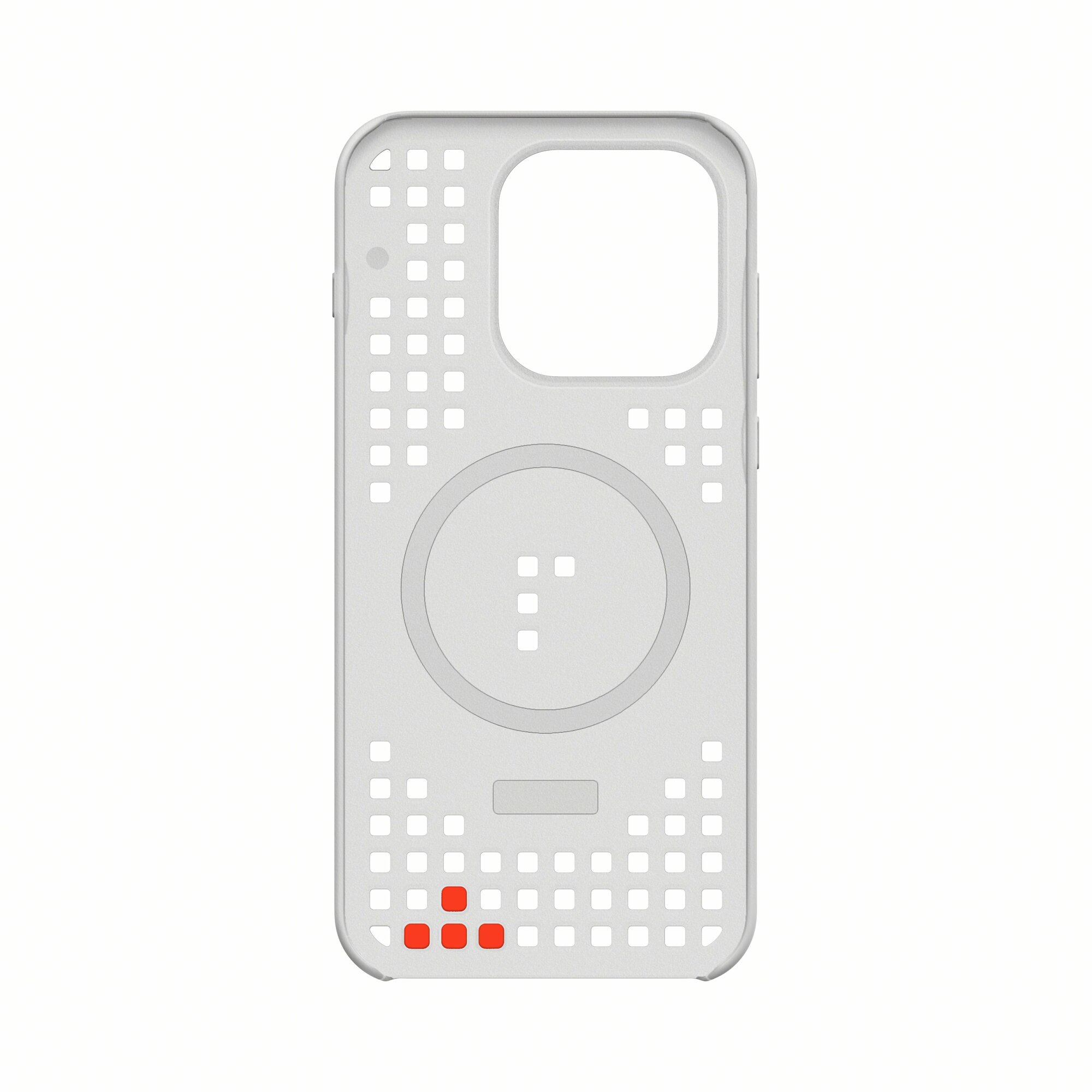 Чехол OnePlus 15 Hole-pattern Magnetic Case, белый — фото 1