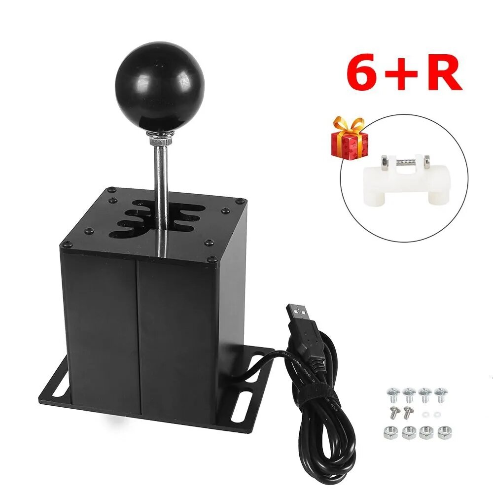 Переключатель передач 6+R Black Works Racing для Logitech/Thrustmaster