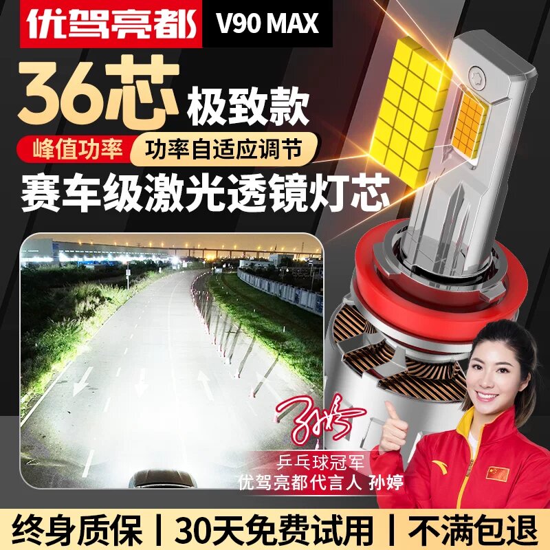 Светодиодная лампа для противотуманных фар Nissan Tiida 2016-2021, модель V90 MAX Performance Edition