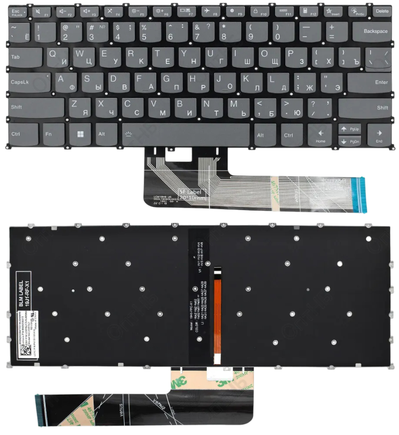 Клавиатура для ноутбука Lenovo IdeaPad 3 14ITL6, 14ALC6, IdeaPad 5 14ALC05 14ITL05, Yoga Slim 7 14AR