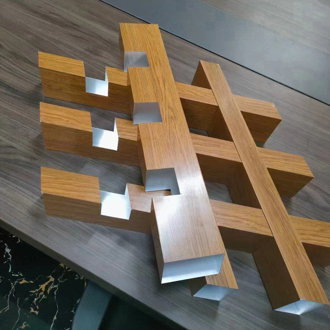 2025 Крестообразная алюминиевая решетка для потолка, современное минималистичное потолочное украшение, интегрированная решетка, квадратная решетка, виноградная решетка, алюминиевая квадратная трубка