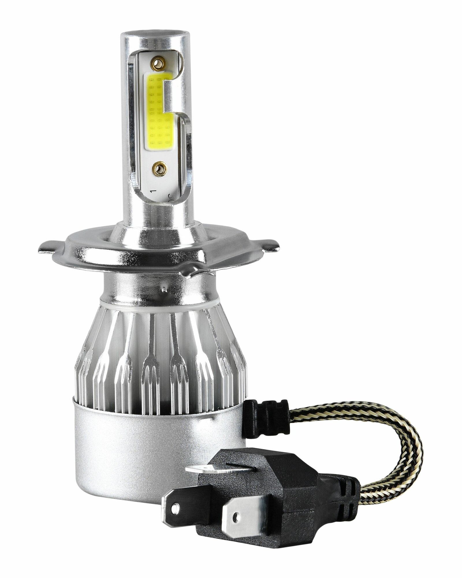 H4 С6 Лампа лед автомобильная для Lada ВАЗ 2104, для ближнего света c 1984-2012г.