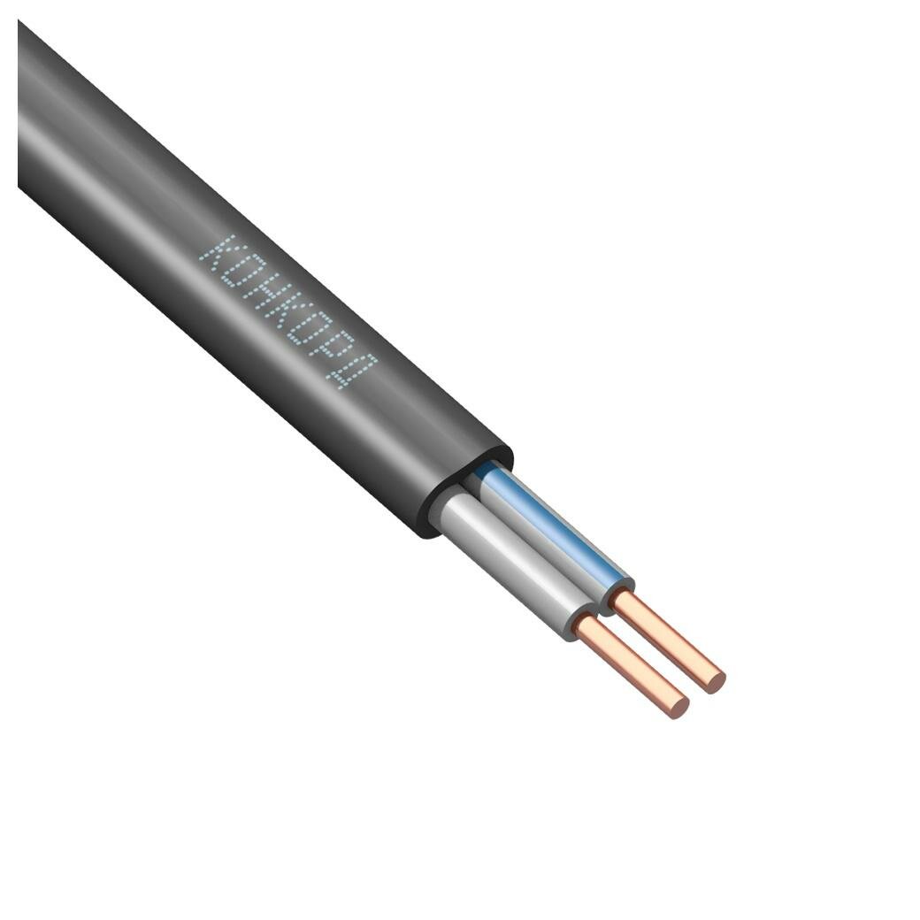 Кабель Конкорд ГОСТ ввгпнг-ls 2x2,5-0,66 10 м