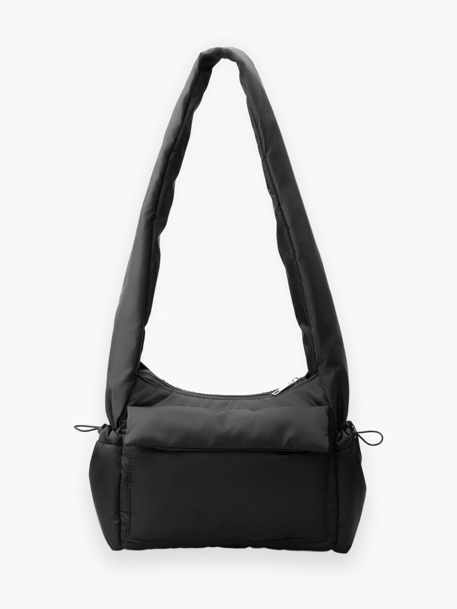 Сумка хобо маленькая тканевая на плечо