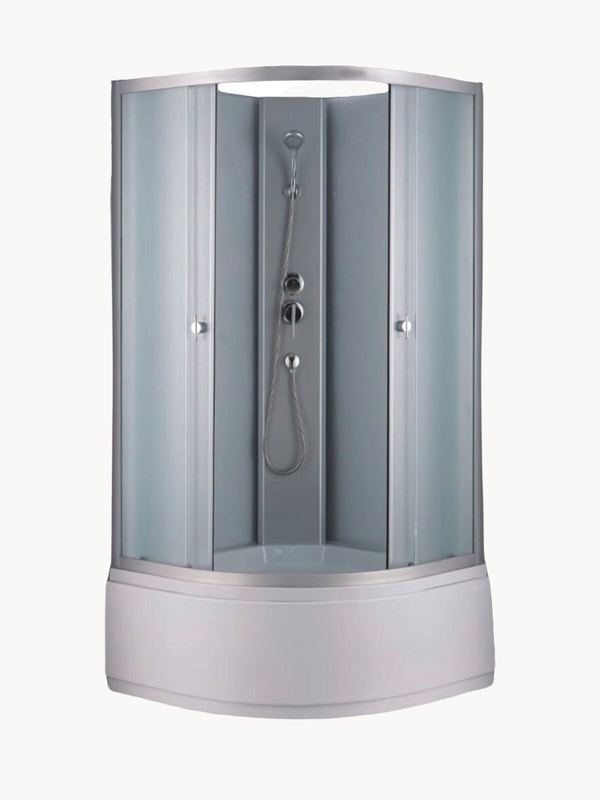 Душевая кабина без крыши ASTERA TM 192 (900/900/1950) высокий поддон(40см) стекло матовое