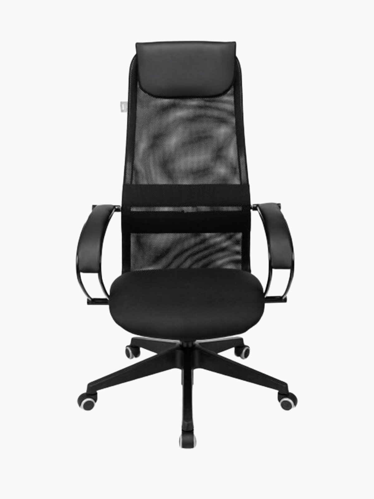 Кресло руководителя Бюрократ CH-607 черный TW-01 сетка/ткань с подголов. крестовина пластик