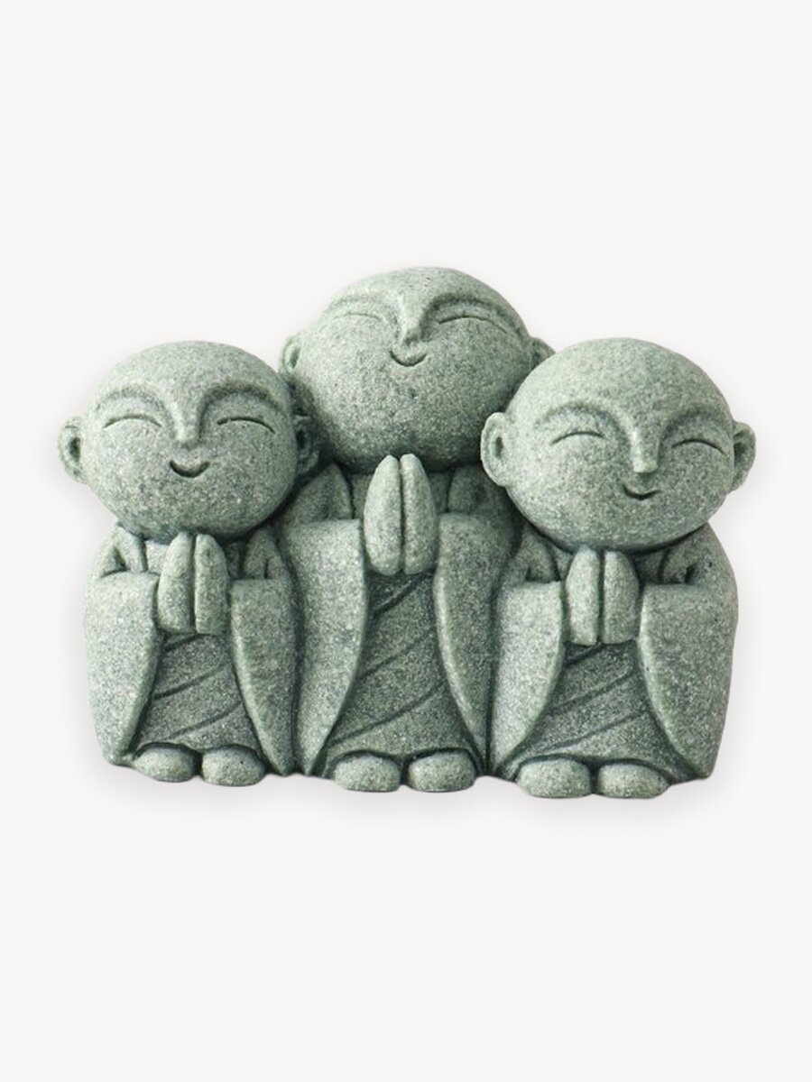 Фигурка песчаник «Статуя Дзидзо», 3.8×9.5×6.7 см