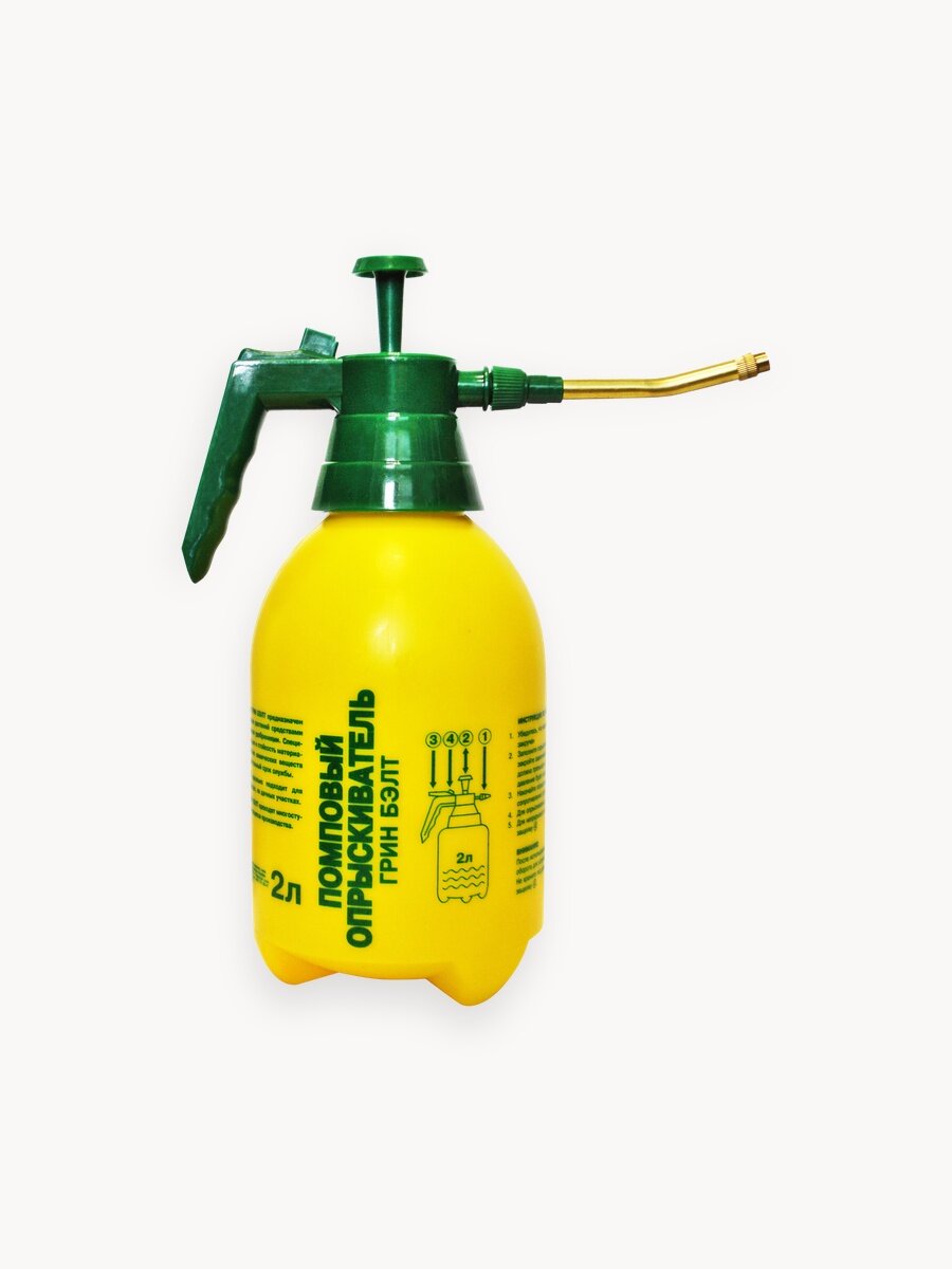 Опрыскиватель помповый с удлиненным наконечником для комнатных и садовых растений Green Belt 2л