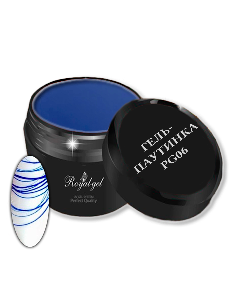 Гель Royal-gel "Паутинка" 5 мл. синий PG06