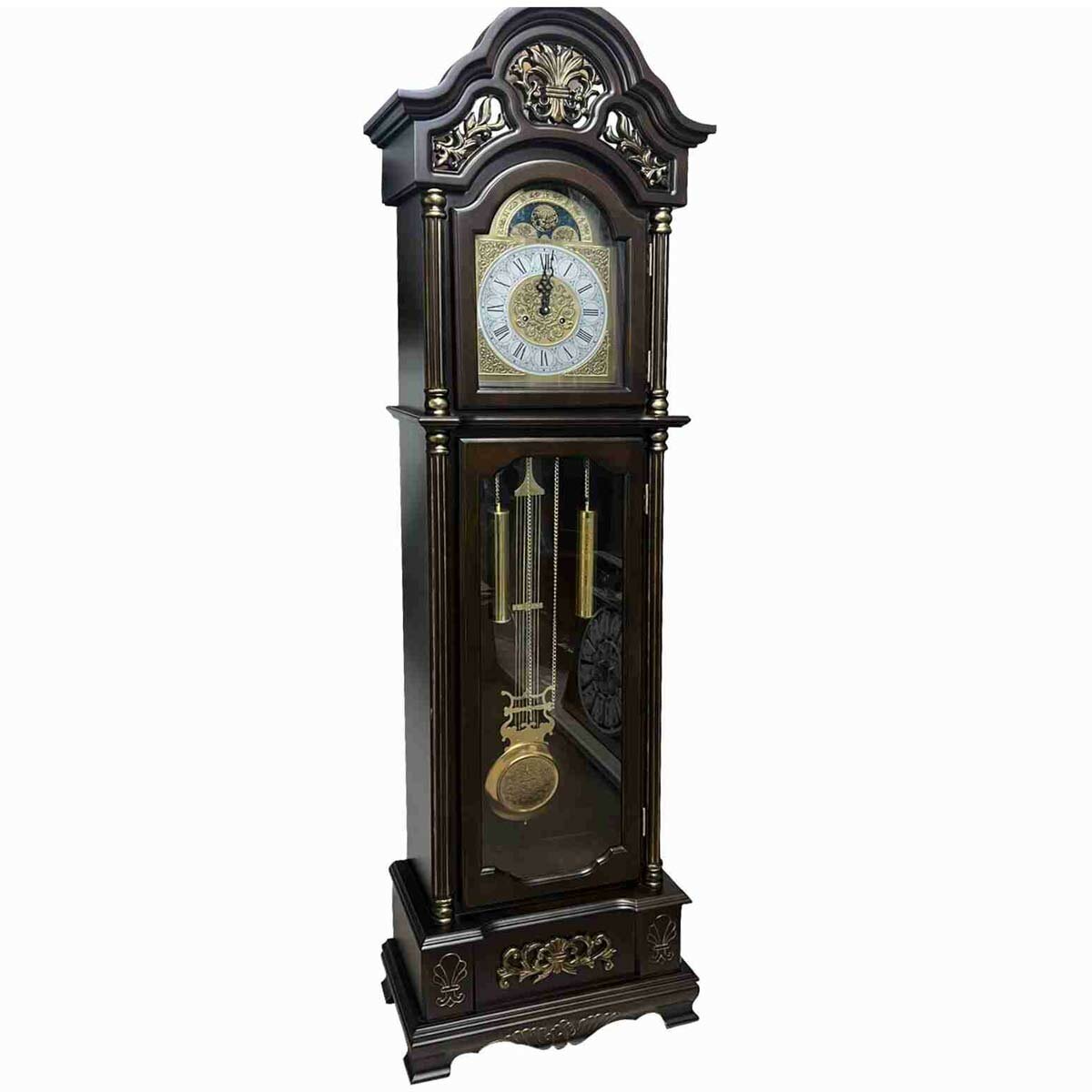 Напольные механические часы с боем 01034-90 PG с патинированием