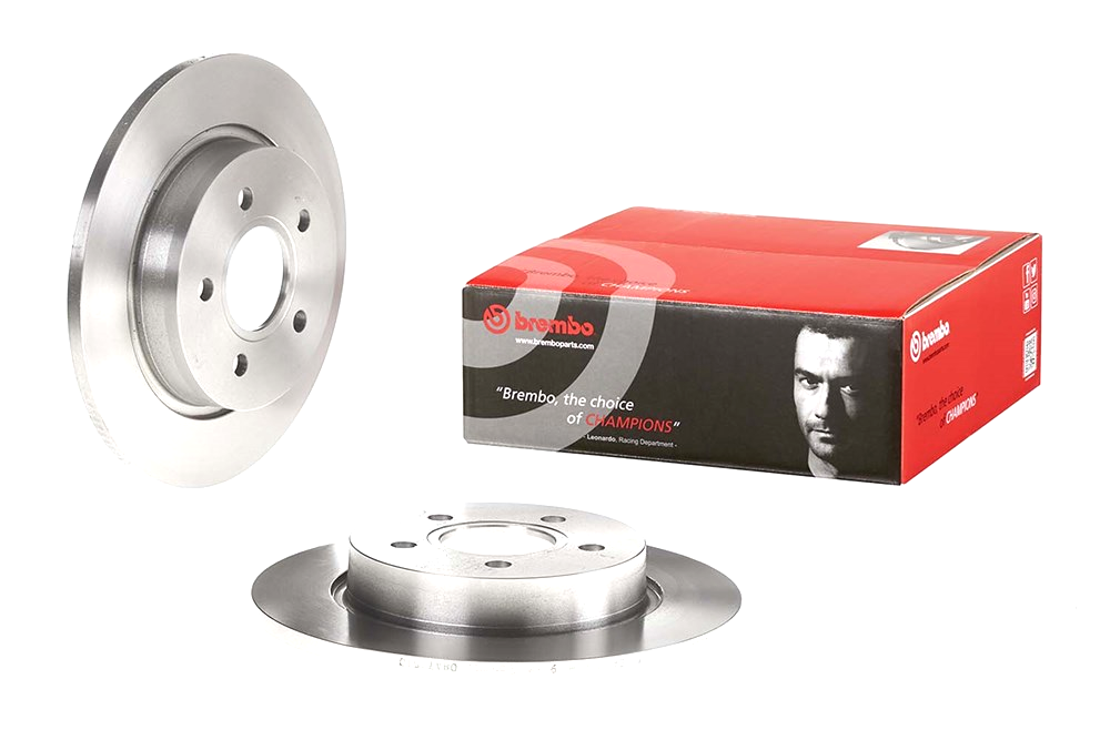 BREMBO 08. A725.10 (08A72510 / 08A72511 / 0986479763) диск тормозной задн Ford (Форд) Focus (Фокус) III turnier