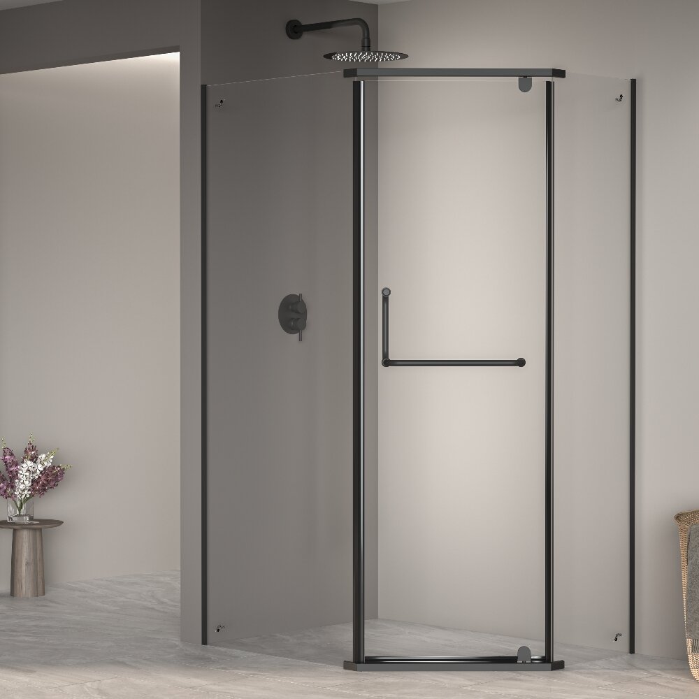 Душевой уголок RGW Passage PA-091B 80x90 35089189-14 стекло прозрачное/профиль черный