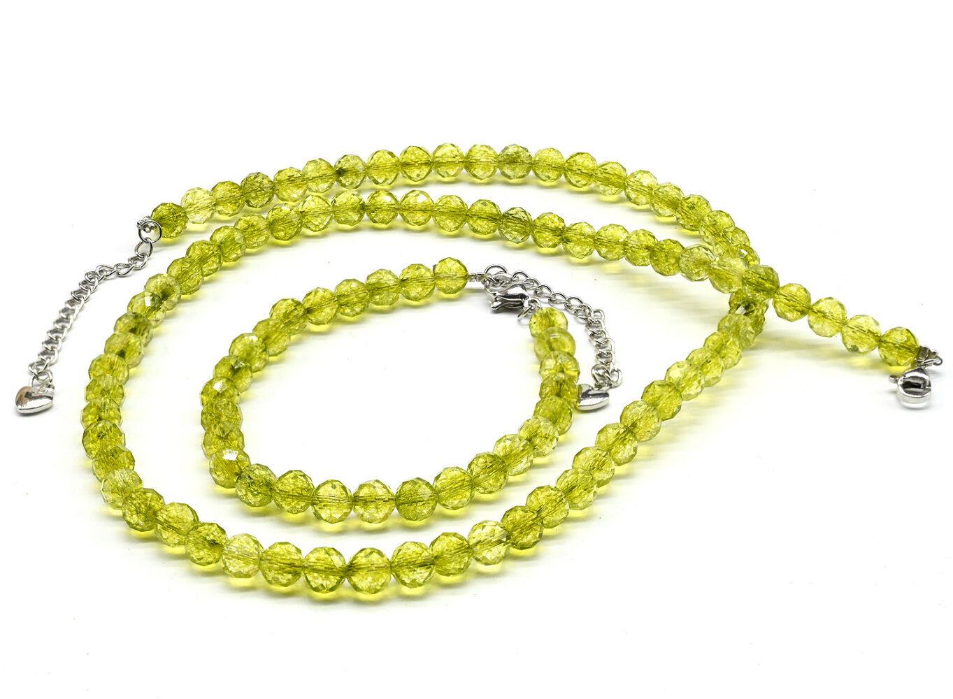 Бусы, хризолит