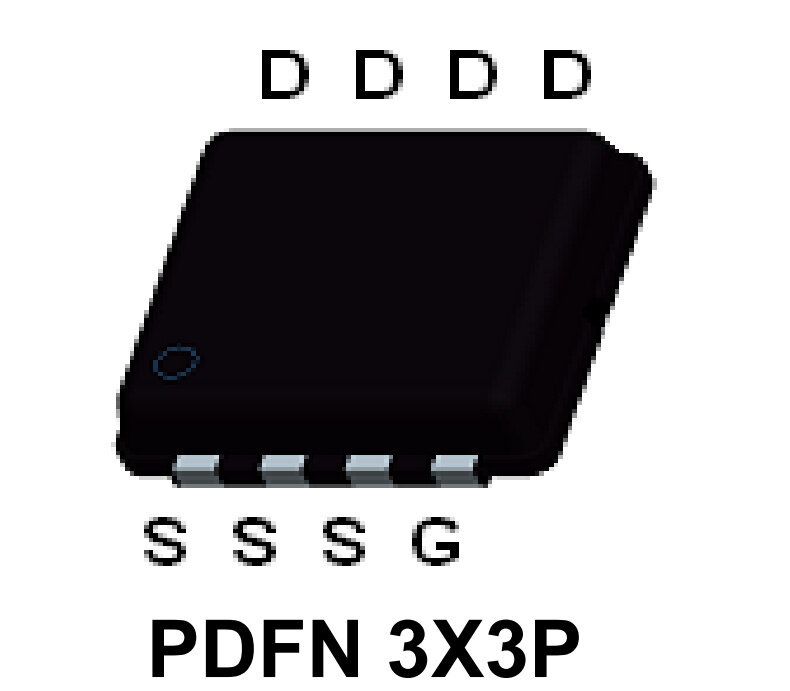 Микросхема PE537BA P-Channel MOSFET 30V 33A PDFN3x3P
