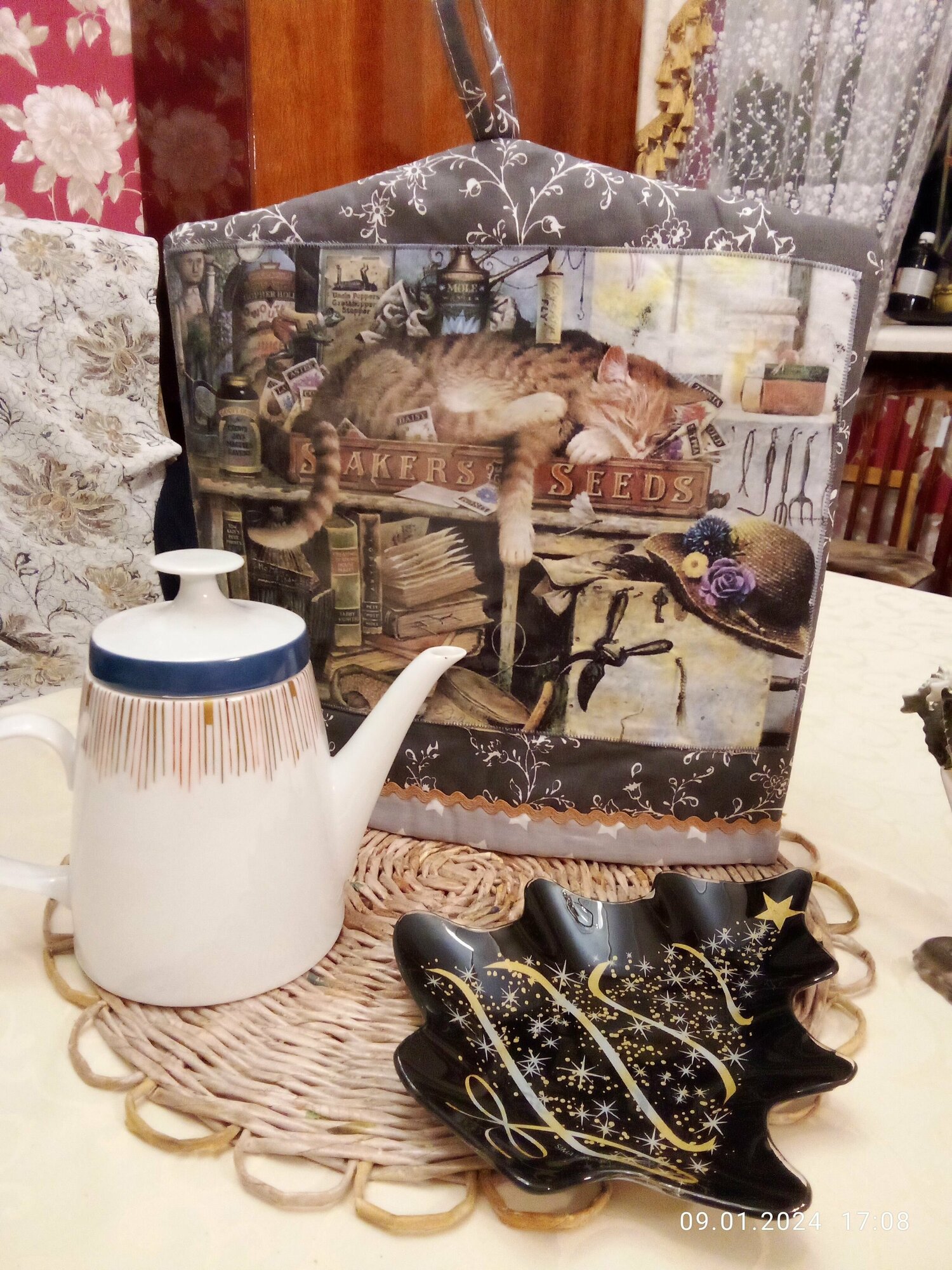 Грелка на чайник хлопок 29х30см.