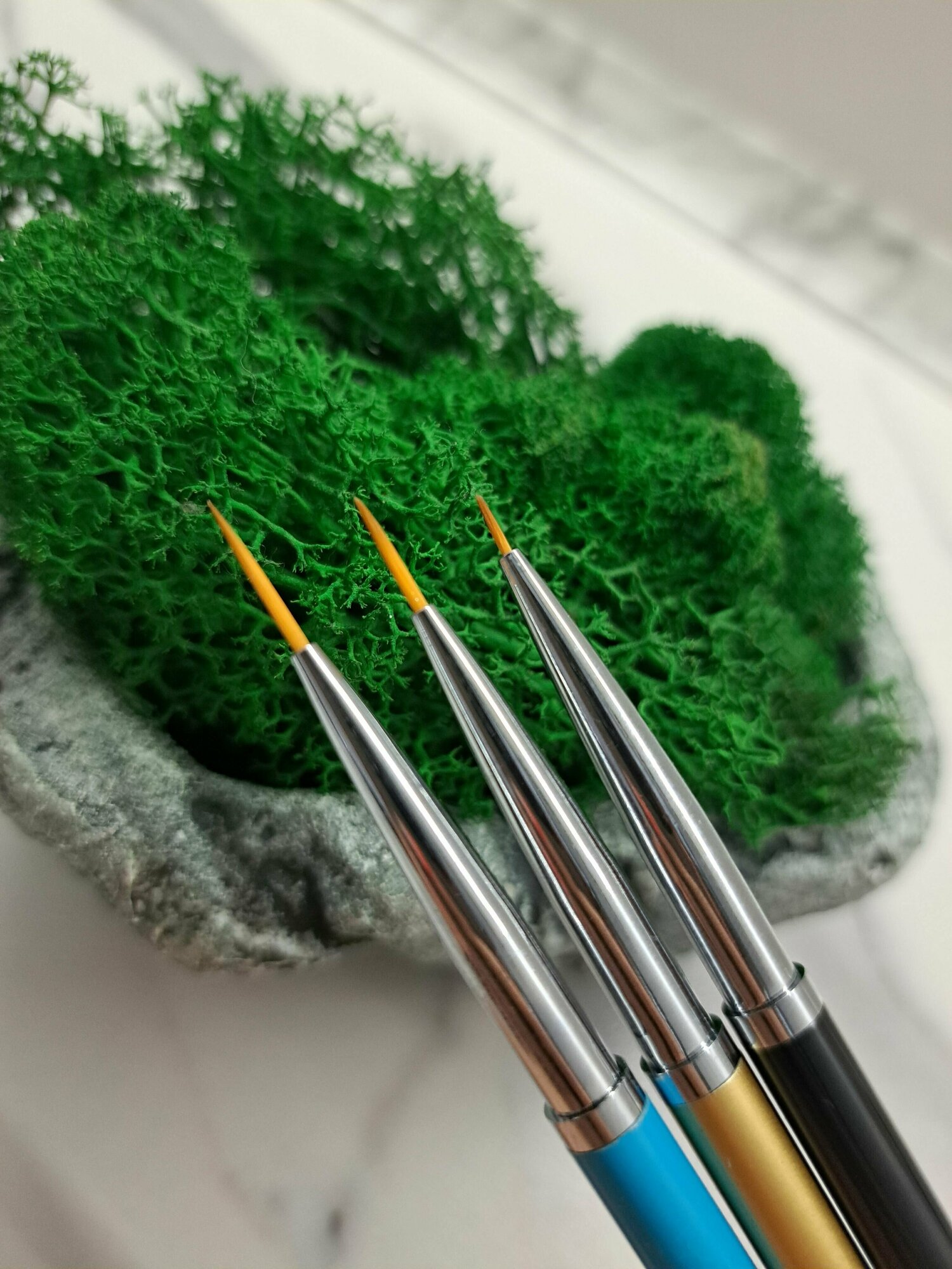 Набор кистей для маникюра 3 шт