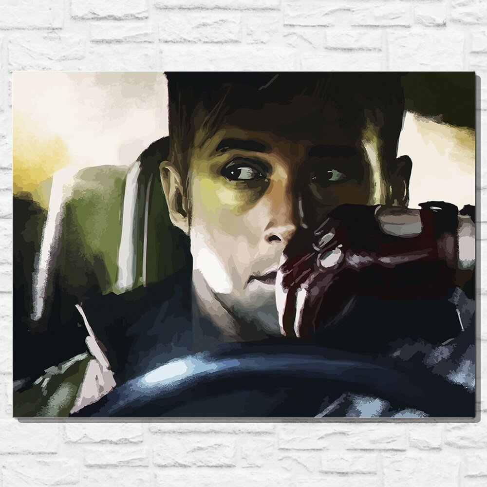 Картина по номерам на холсте фильм драйв (Райан Гослинг, Ryan Gosling) - 13755 Г 80x60