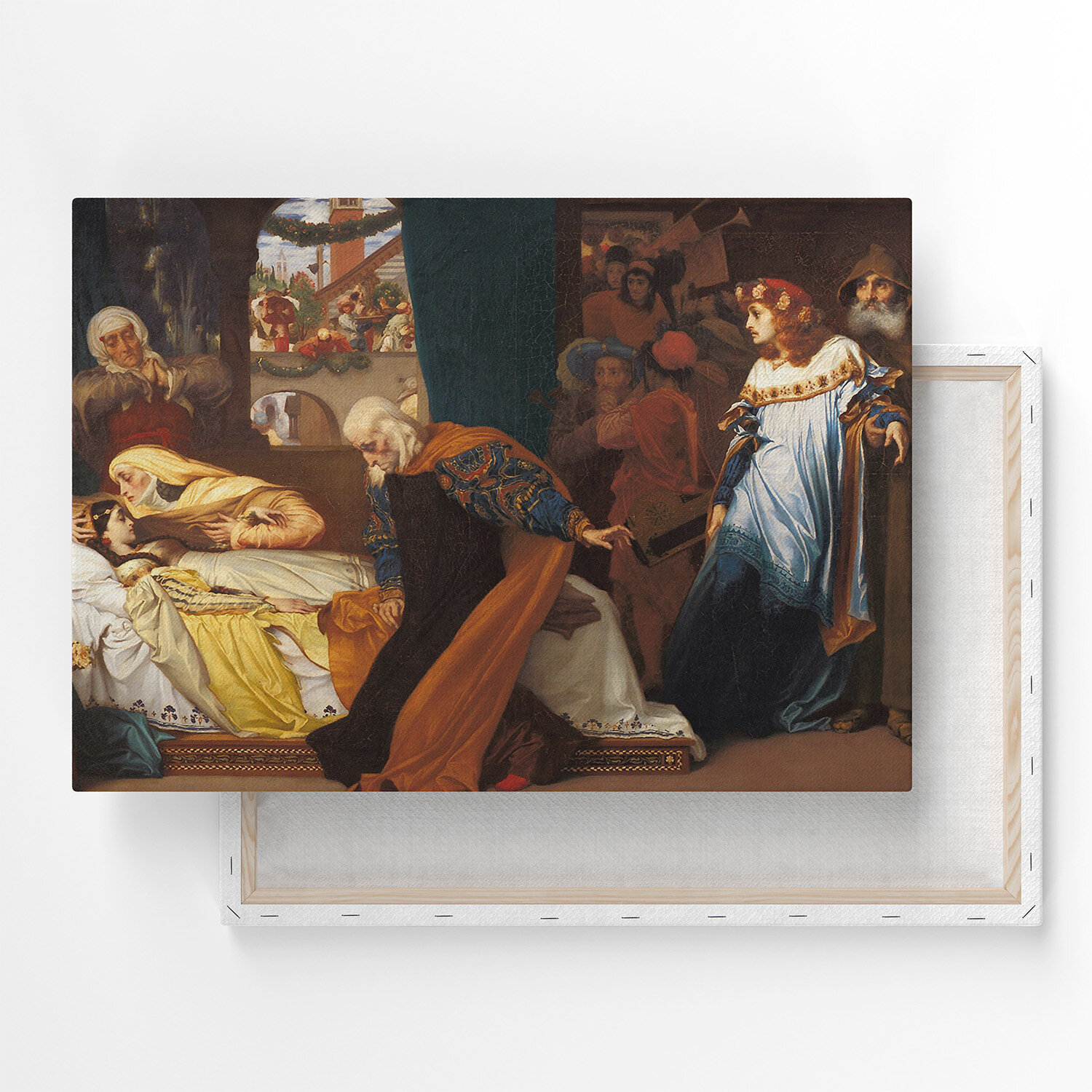 Картина на холсте, репродукция / Фредерик Лейтон - The feigned death of Juliet / Размер 30 x 40 см