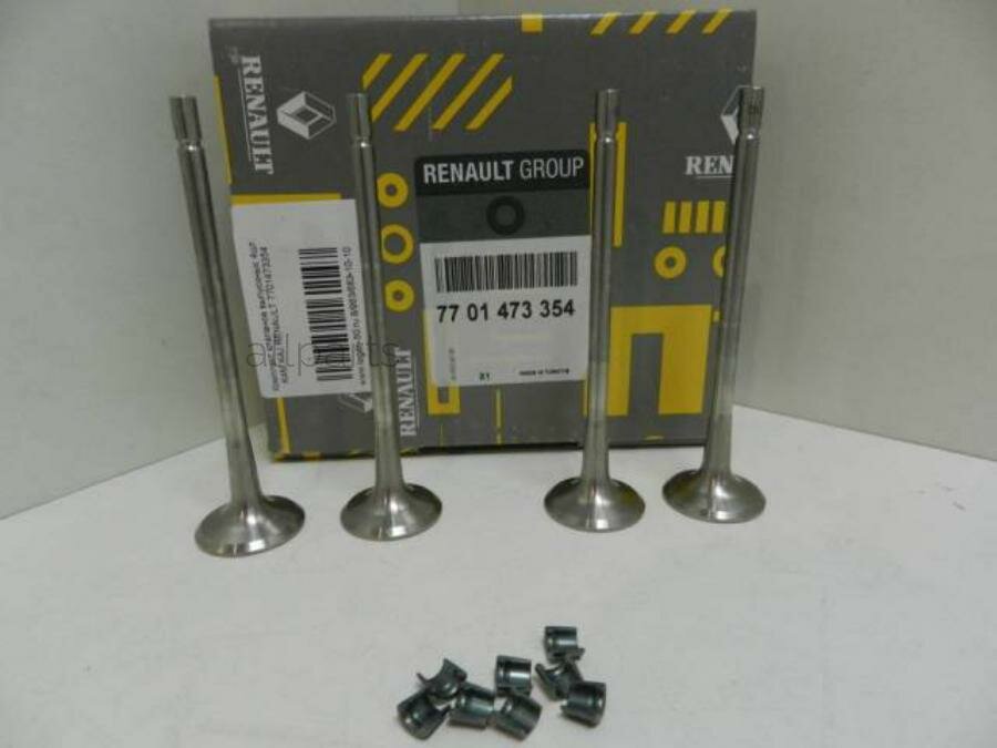 RENAULT 7701 473 354 Клапан выпускной (компл 4шт) RENAULT/NISSAN/LADA mot.16V RENAULT 7701 473 354