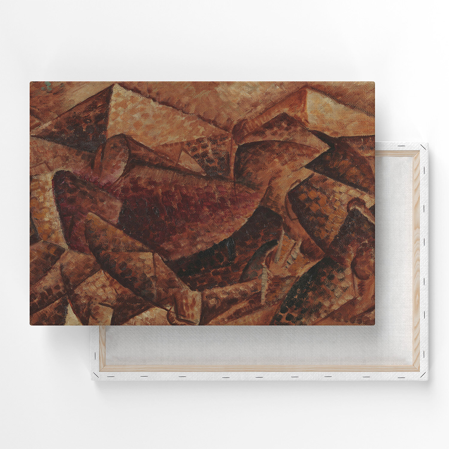 Картина на холсте, репродукция / Умберто Боччони - Dinamismo plastico / Размер 80 x 106 см