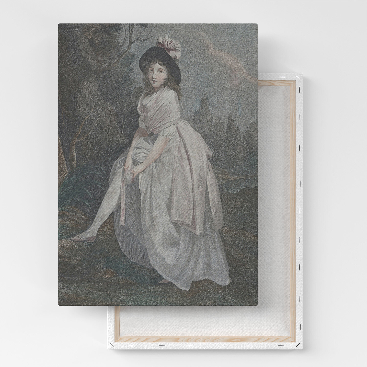 Картина на холсте, репродукция / Луи-Леопольд Буальи - The Garter / Размер 40 x 53 см