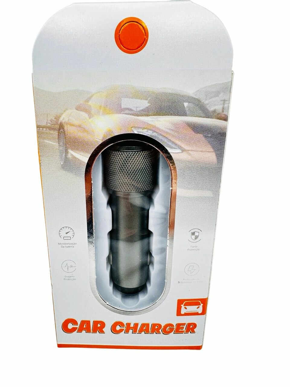 Автомобильное зарядное устройство в прикуриватель USB/USB- Type-C серебристый