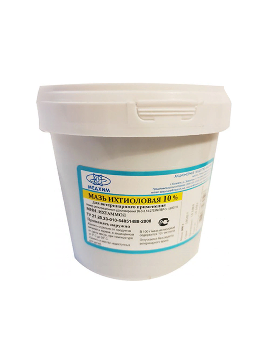 Мазь ихтиоловая 10% 800г (Медхим)