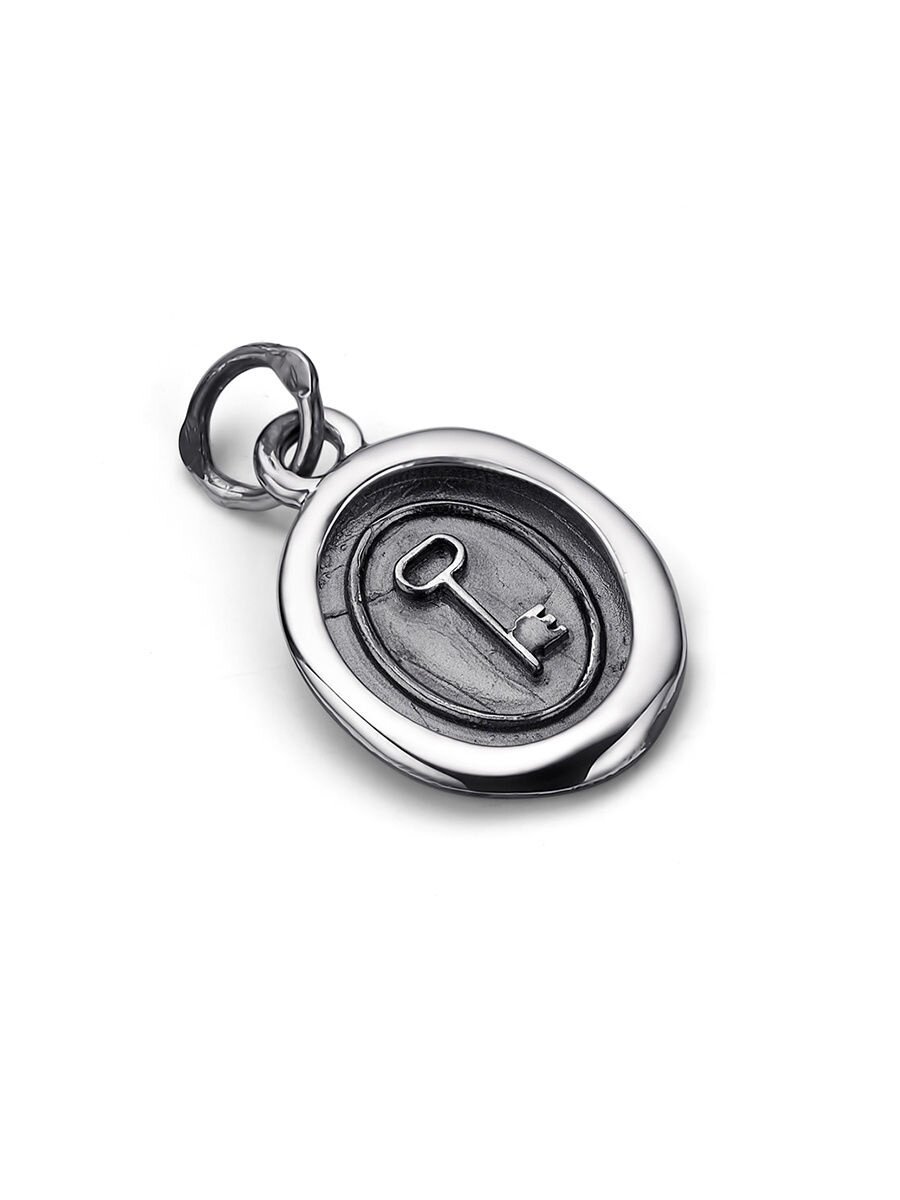 Подвеска, серебро, 925 проба, чернение