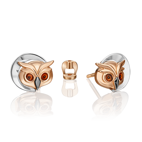 Серьги, золото, 585 проба