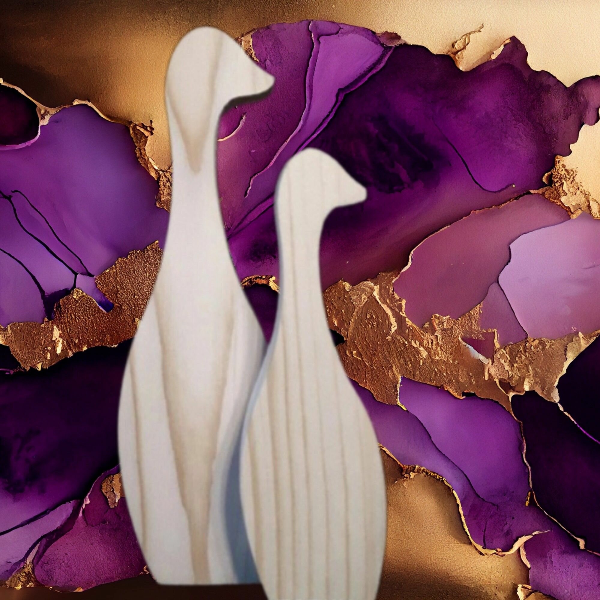 Заготовки для творчества, деревянная, "Гуси"