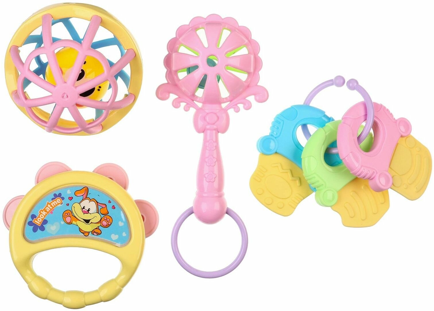 Набор погремушек "Собери меня" с эластичными деталями, 7 шт, первая развивающая игрушка для малышей, детская шумелка, грызунок для младенцев, силиконовый прорезыватель для зубов, от 3 месяцев
