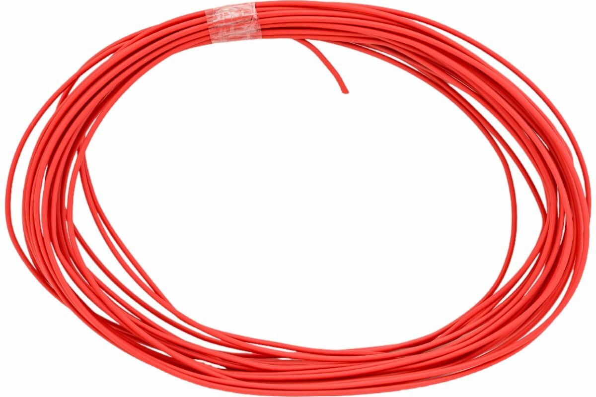 Провод пвам VOLTON 1,0 кв. мм 10 м красный VLT400148 - гибкий силовой кабель для прокладки