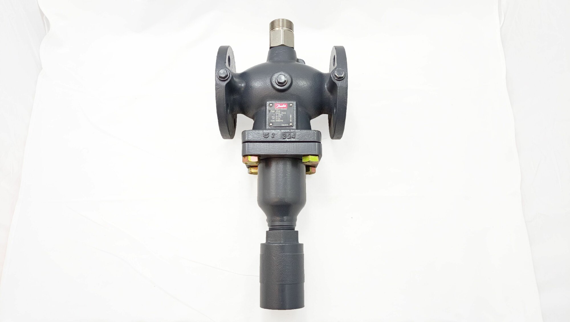 065B2742 Клапан седельный фланцевый VFU 2, Ду 40 мм, kvs 20 м3/ч, Py 16 бар, Тмакс 200 С, 2-ходовой, ход штока 8 мм