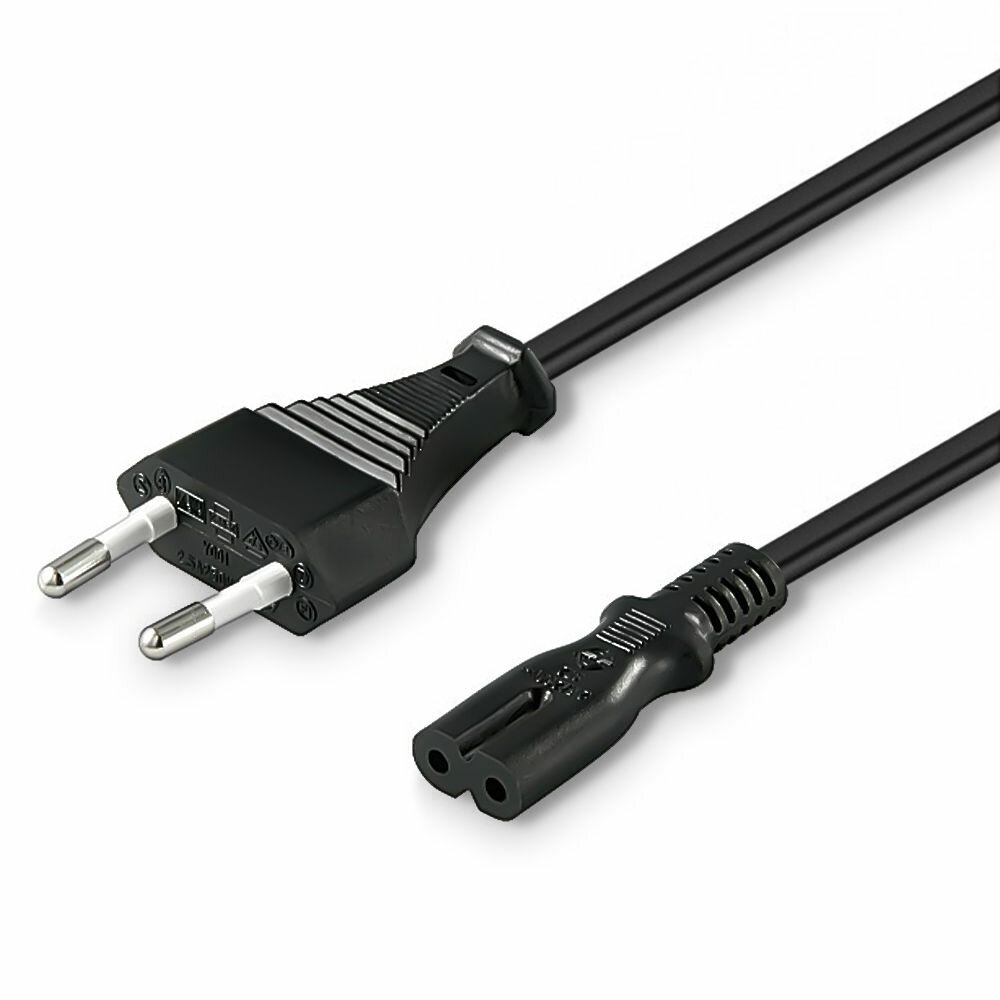 Шнур сетевой для бытовой техники "8" с кабелем 2x0.75мм2 1.8 м