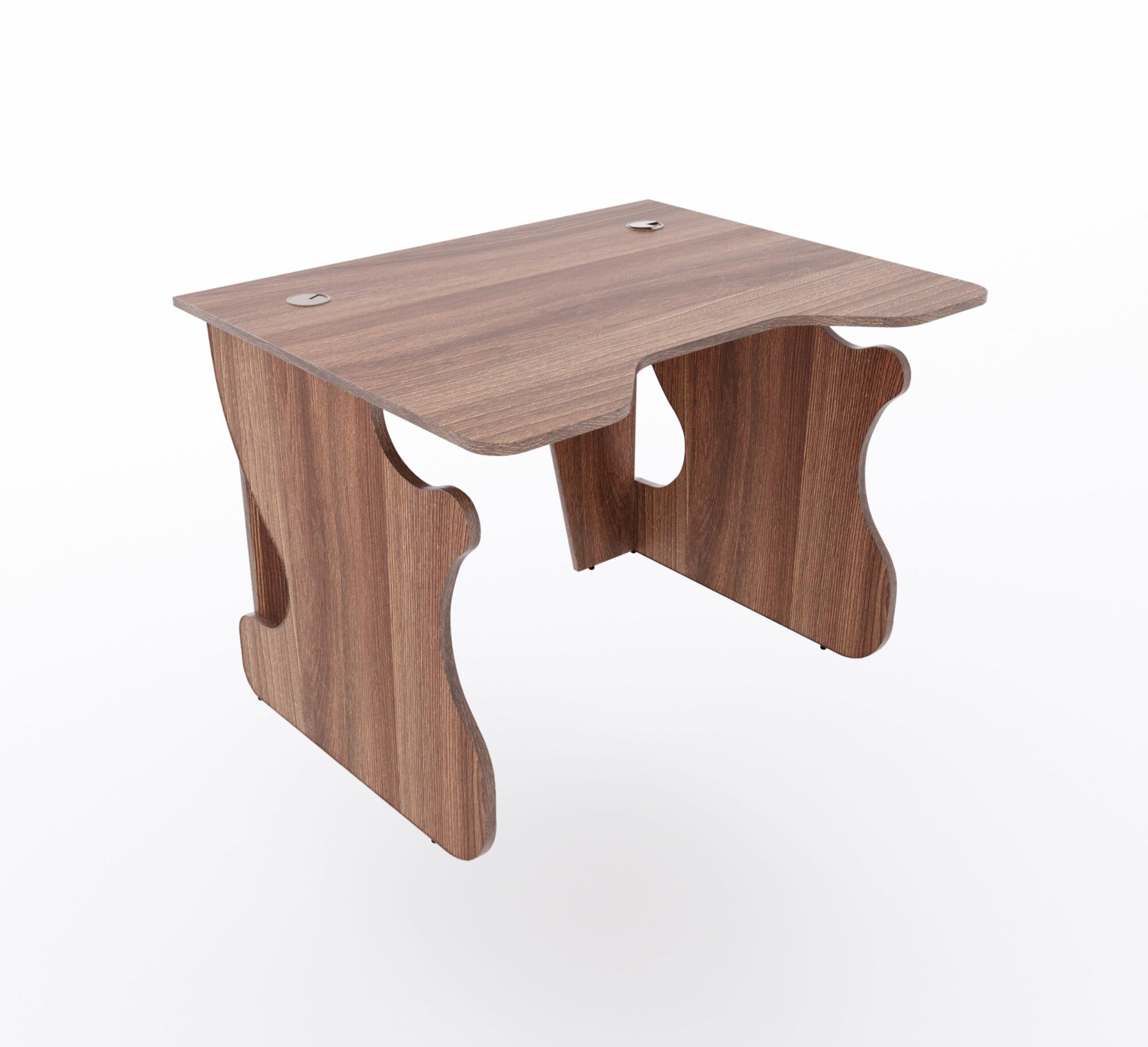 Игровой компьютерный стол "Даги" с полкой для монитора, 100x80x75 см, шимо тёмный