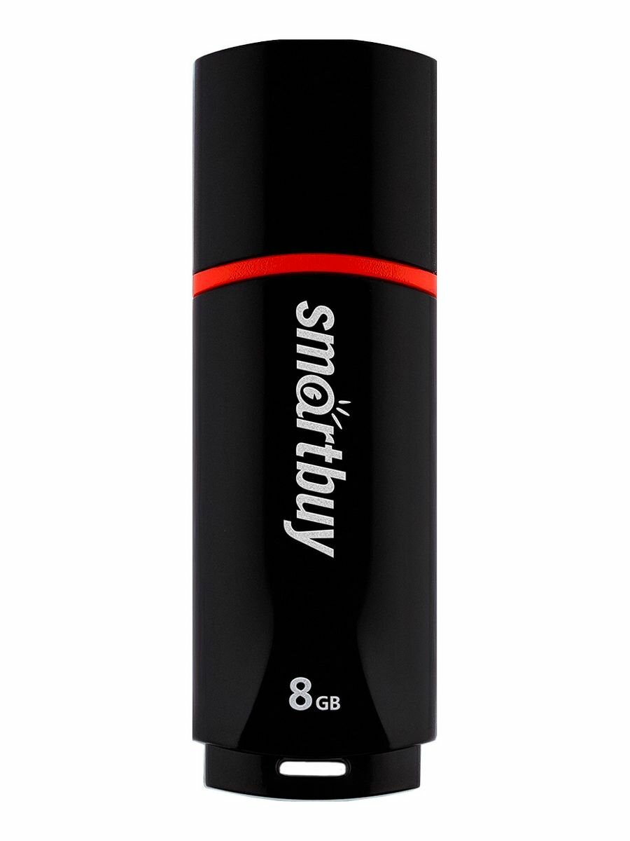USB флеш накопитель 8 Gb SmartBuy Crown Black (SB8GBCRW-K), черный