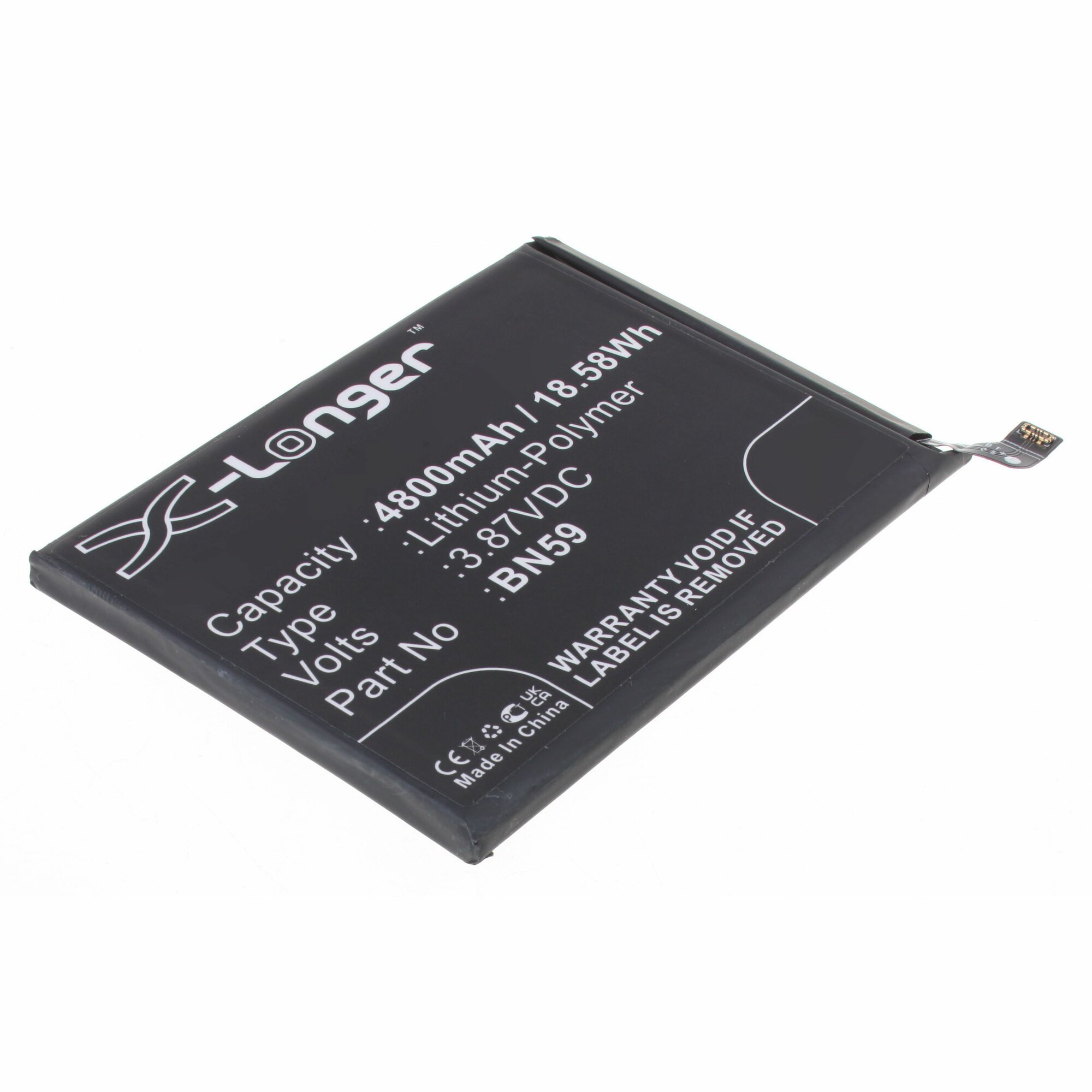 Аккумулятор iBatt 4800mAh для телефона Xiaomi Redmi Note 10 (BN59)