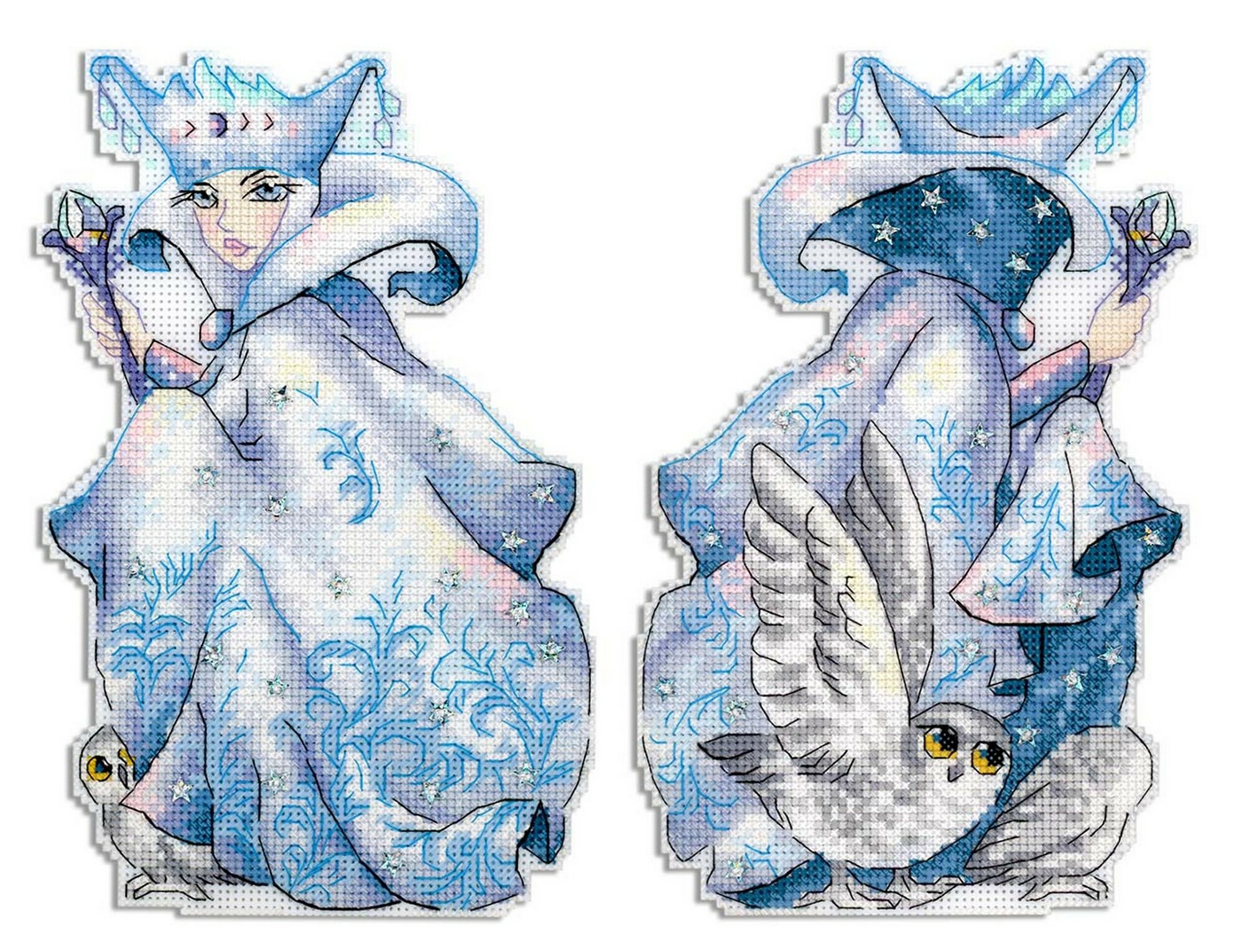 Вышивка Королева Снегов 20x13 см.