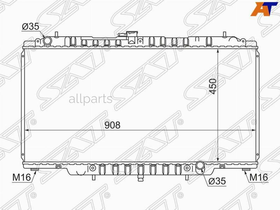 SAT NS000Y61 Радиатор Nissan Patrol 97-10