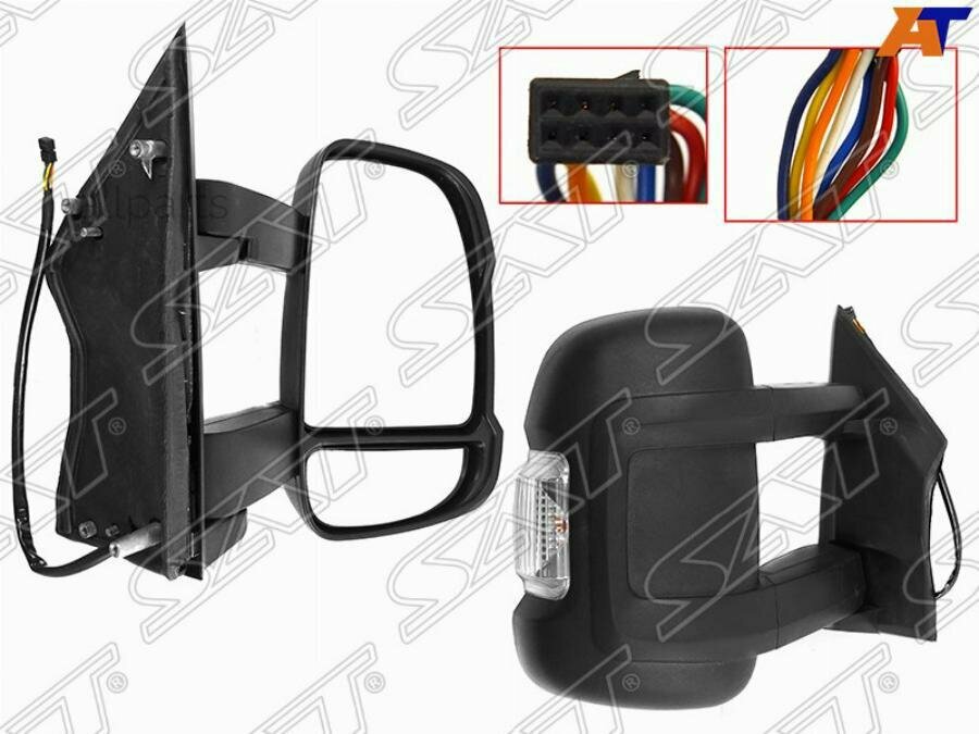 SAT ST-FT76-940-D1 Зеркало Peugeot Boxer 06-14 / Citroen Jumper 06-14 / Fiat Ducato 06-14 (Справа/ Обогрев/ Регулировка