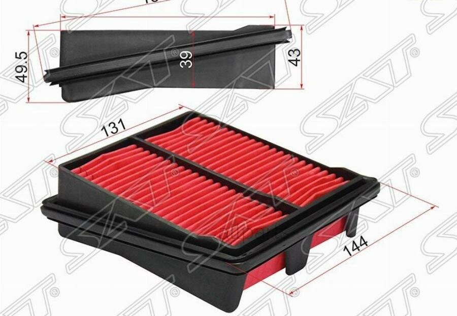 SAT ST-17220-PWA-J10 Фильтр воздушный Honda Fit 04-07 / Airwave 05-10